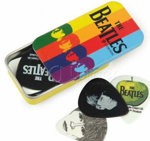 1CAB4-15BT2 Beatles Signature Stripes Медиаторы в коробке, 15шт, Planet Waves