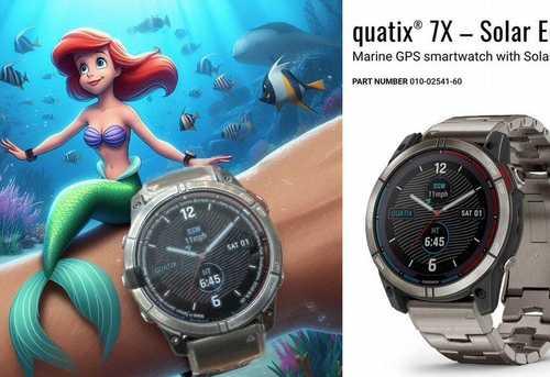 Garmin Quatix 7X Marine GPS smartwatch with Solar