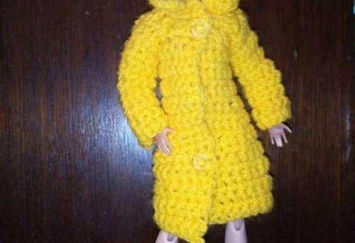 Пальто для кукол вязаное