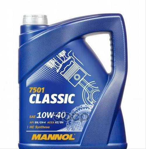 Масло моторное "mannol" 7501 Classic 10W40 (5 л