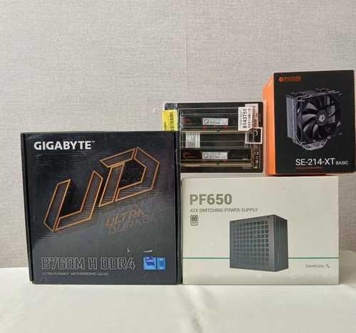 Комплект i5-12400F + Gigabyte B760M H / обмен