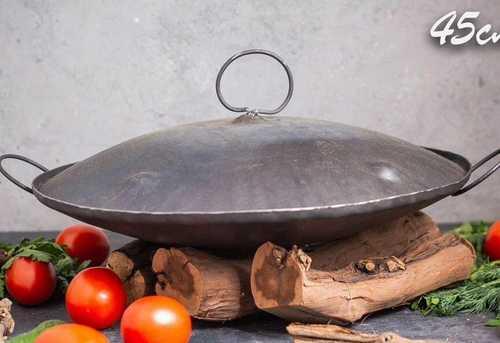 Сковорода Садж с крышкой 45 см на подставке Класси