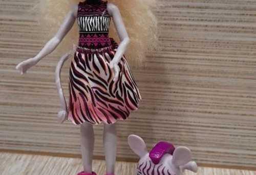 Кукла enchantimals зебра с питомцем