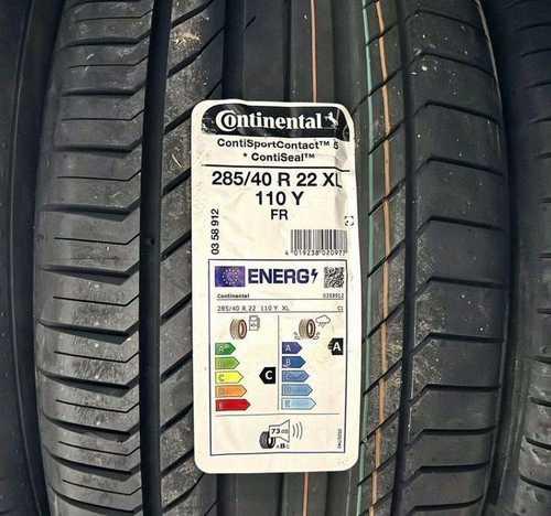 Continental ContiSportContact 5 ContiSeal 255/45 R22 и 285/40 R22 110Y