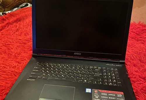 Игровой ноутбук msi ms 1795