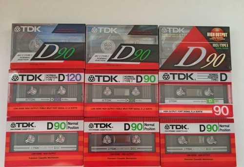 Новая аудиокассета TDK D 90