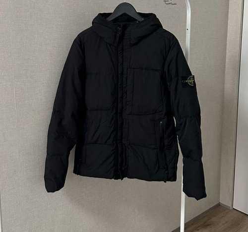 Пуховик stone island garment dyed crincle оригинал