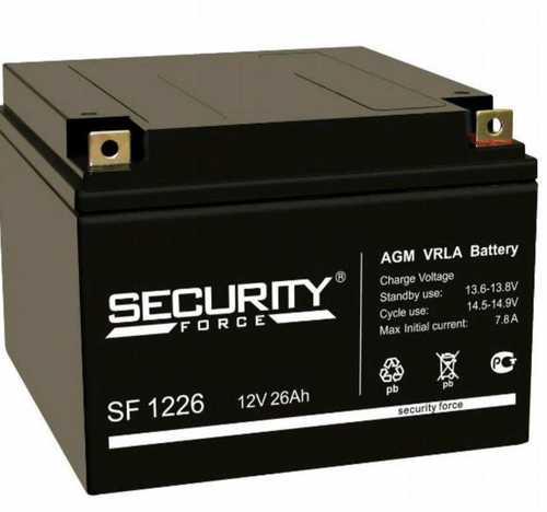 Аккумулятор Security Force SF 1226 (12v/26Ah)