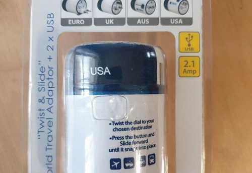 Travel Blue универсальный адаптер переходник с USB