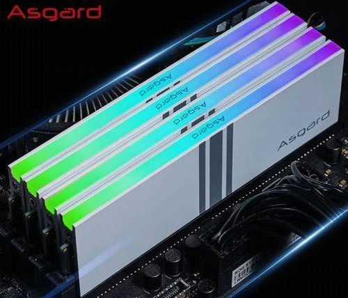 Новая DDR4 16GB 3200MHZ asgar valkyria RGB белая