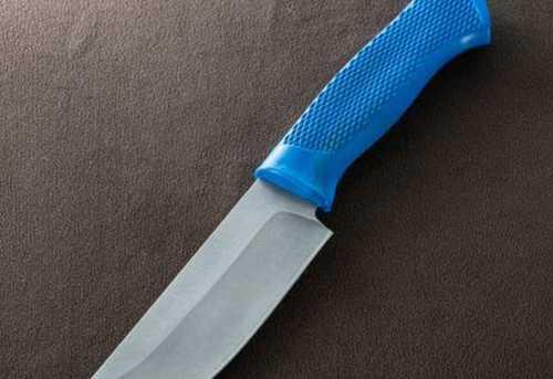 Охотничий нож Волк Большой эластрон синий