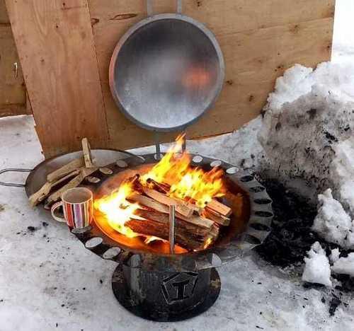 Очаг для костра, мангал, садж из нержавеющей стали