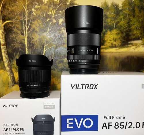 Объектив Viltrox 85mm F2/14mm F4