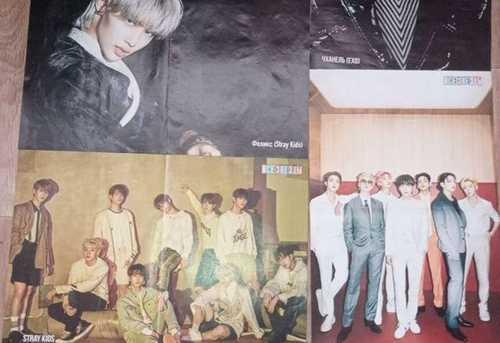 K-pop плакаты из журналов "все звëзды"