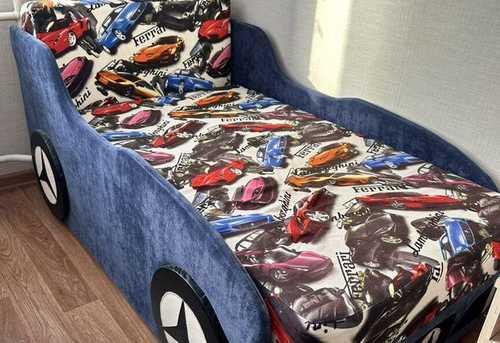 Детский диван кровать машинка
