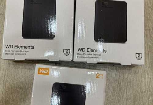 Внешний диск HDD WD Elements Portable, 2тб
