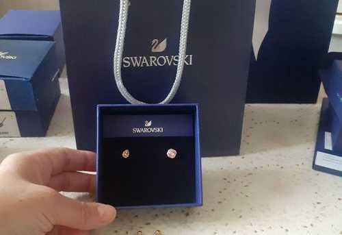 Swarovski серьги гвоздики