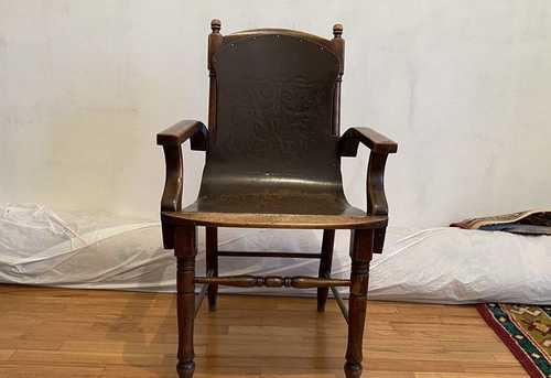 Антикварный стул с подлокотниками Массив дуба 19 в