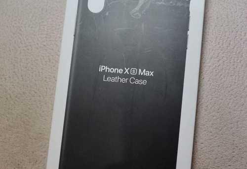 Оригинальный кожаный чехол iPhone XS Max