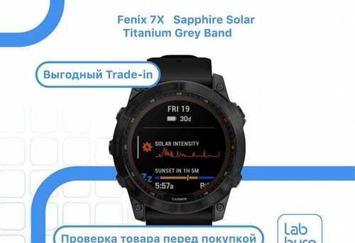 Fenix 7X Sapphire Solar Titanium Grey Band