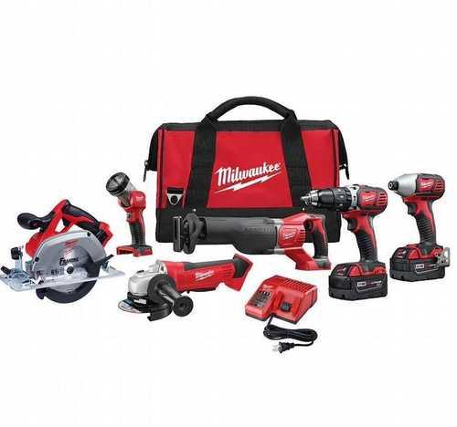 Milwaukee 2696-26 M18 Cordless Lithium-Ion 6-Tool