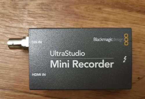 Blackmagic Ultrastudio minirecorder