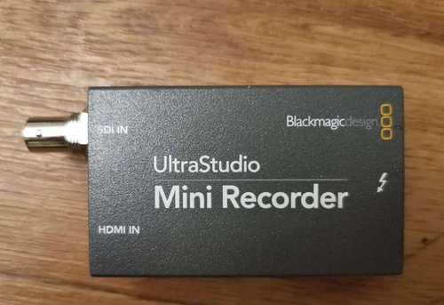 Blackmagic Ultrastudio minirecorder