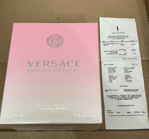 Versace Bright Crystal 90ml оригинал