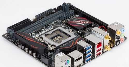 Топовая мини материнка Asus z170i pro gaming 1151