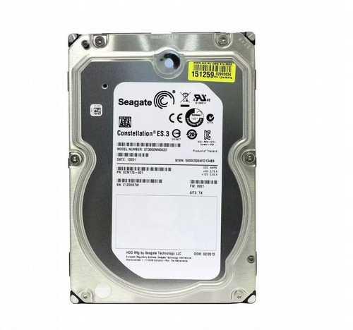 Seagate 3 тб Внутренний жесткий диск (ST3000NM0033