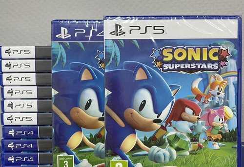 Диски PS5 и PS4 Sonic Superstars (новые)