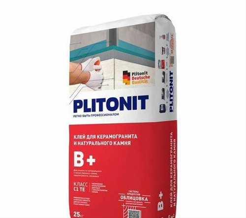 Клей для плитки Plitonit В+ серый 25 кг