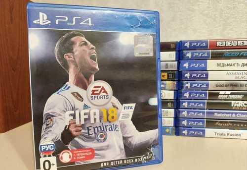 FIFA 18 — игра на диске для приставки PS4 / PS5