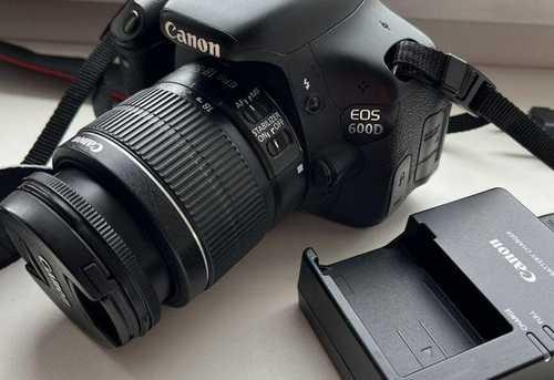 Фотоаппарат Canon 600d с объективом 18-55mm(22.05)