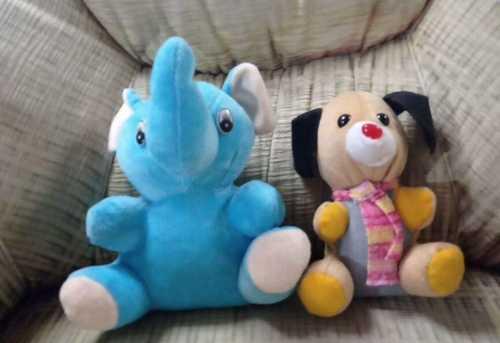 Две игрушки слон и собака