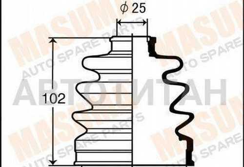 MF-2041 пыльник ШРУСа Ford Probe, Mazda 323/626, N