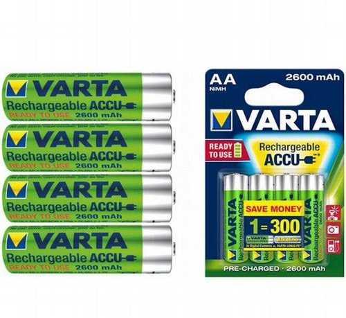 Аккумулятор Varta R6 (AA) Longlife Ni-Mh 2600mAh