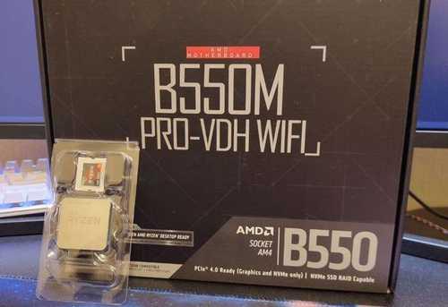 NEW Комплект ryzen 5 5600+msi b550m pro-vdh wifi