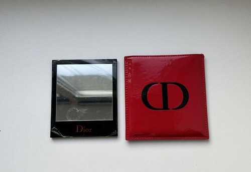 Dior зеркало компактное с чехлом