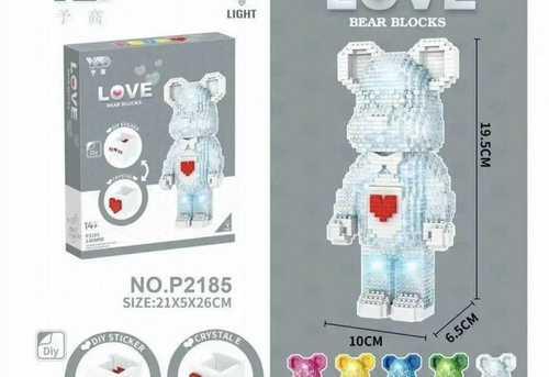 Lego Bearbrick белый медведь шкатулка