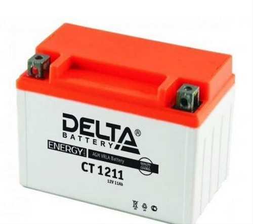 Аккумуляторная батарея Delta CT 1211 (Мото акб)