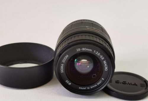 Объектив Sigma (для Canon) 28-80 f3, 5-5,6 macro