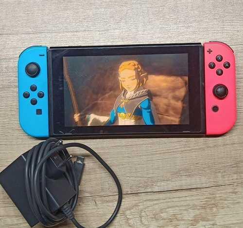 Прошитая nintendo switch rev2 (чип)  64gb