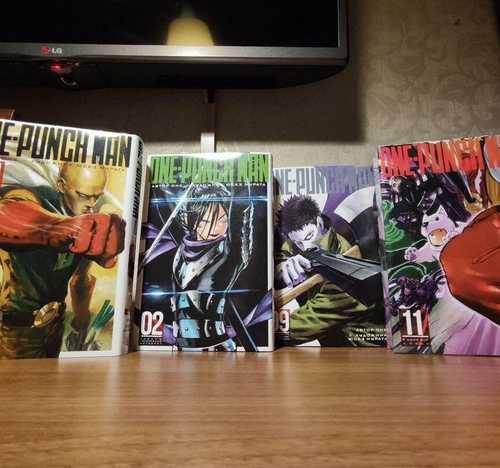 Манга One-Punch Man 1,2,9,11 книги