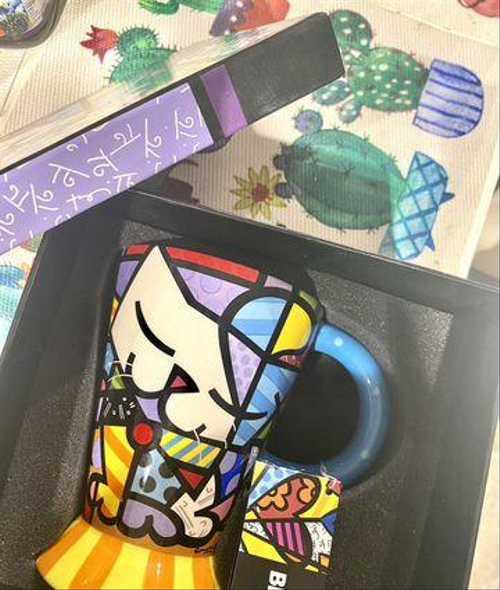 Чака чай- кофе-Ромеро Бритто/ Britto/Кошечка