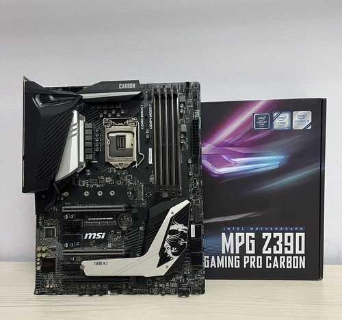 Материнка msi mpg Z390 gaming pro carbon (1151)