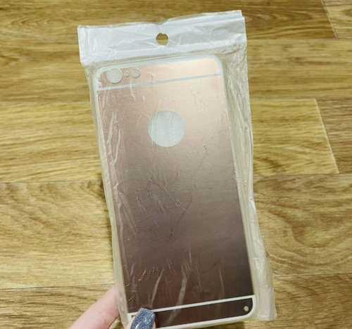 Чехол на iPhone 6 plus. Зеркальный бронза