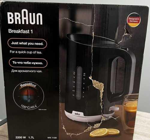 Чайник Braun Breakfast 1 WK1100BK черный