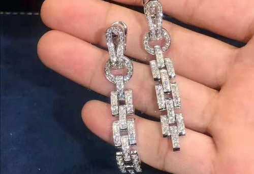 Серьги Cartier Agrafe 2,5 ct