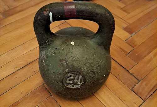 Гиря 24 кг СССР